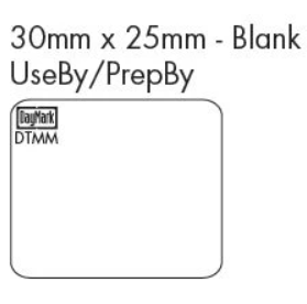 115739 - Removeable Matt 85 thermal Labels 30mm x 25mm Blank 2000 labe