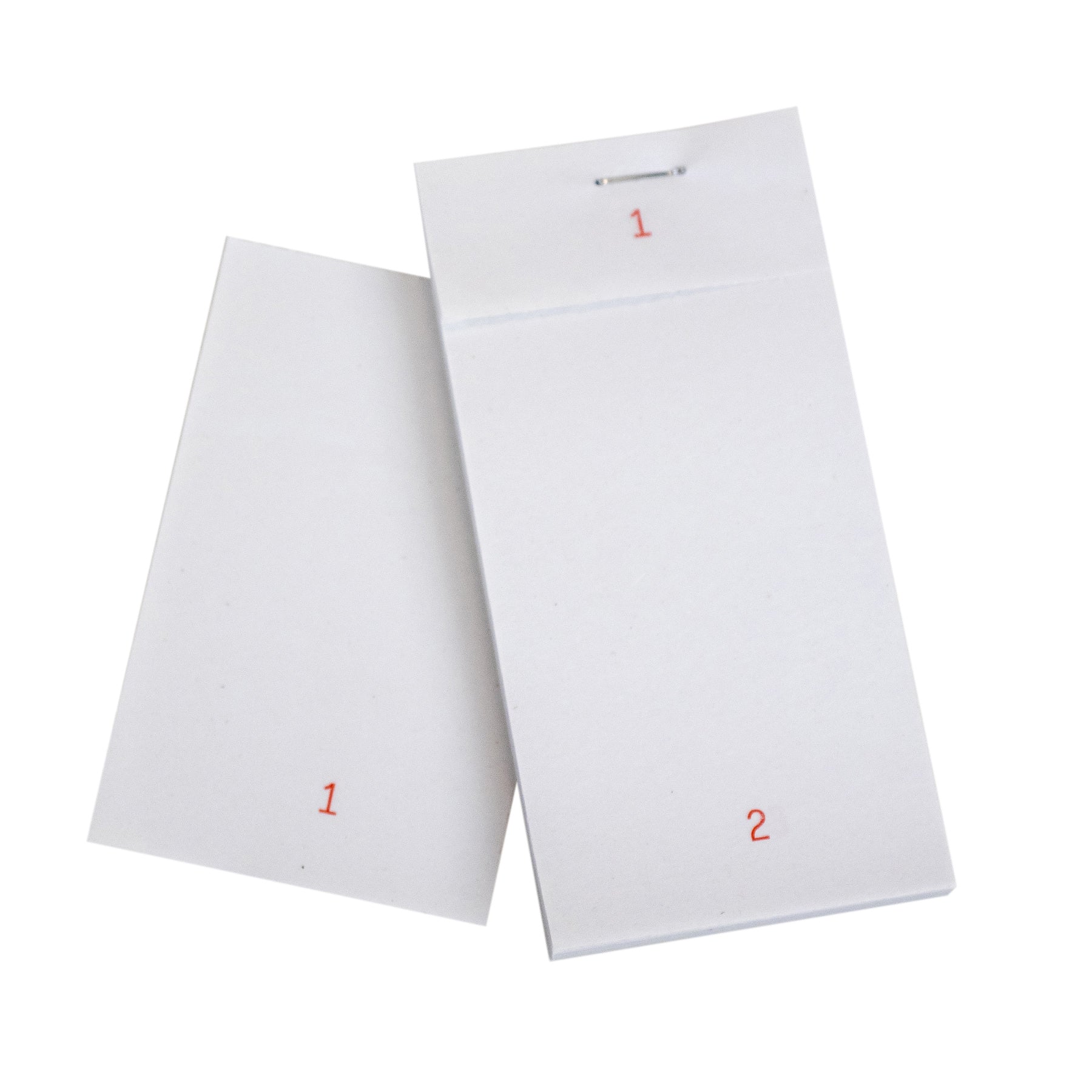 1 ply Restaurant Order Pads (20 pads) White 2.5"x5" (63mmx127mm) (100